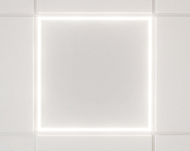 Vertex LED Ceiling Panel - Unique Halo Style LED Configuration